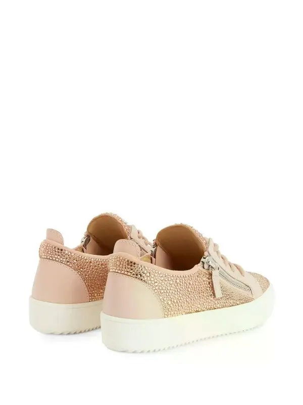 GIUSEPPE ZANOTTI Gail Crystal-embellished Sneakers - Pink