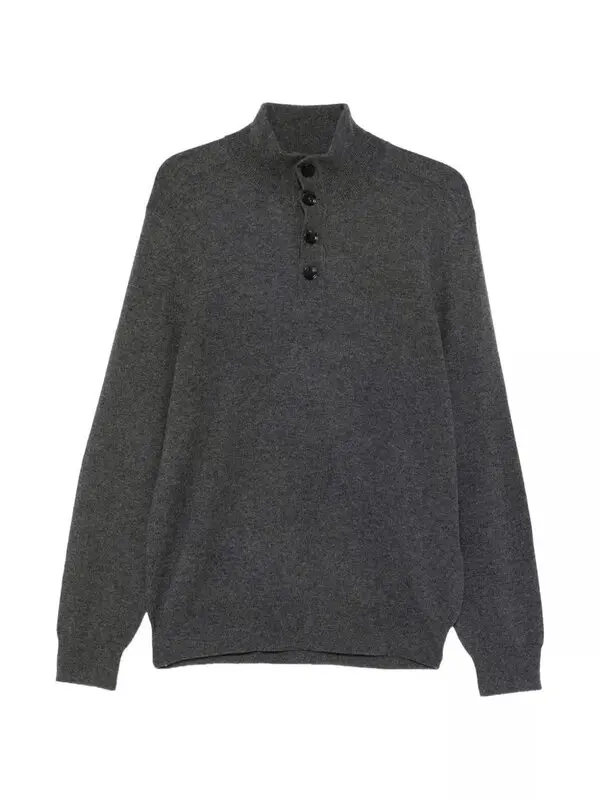 Brioni Mock-neck Sweater - Grey