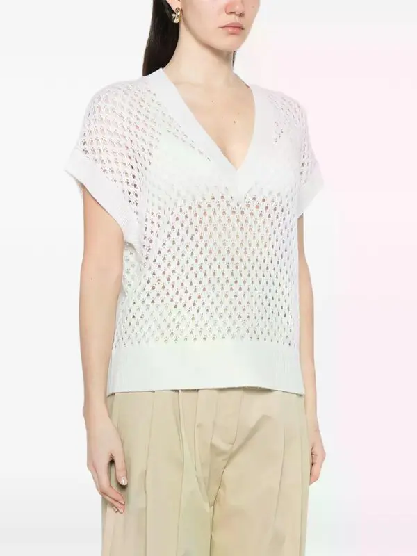 ALLUDE V-neck Vest