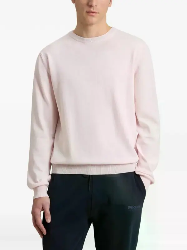 Woolrich Embroidered Logo Cotton Crewneck Sweatshirt