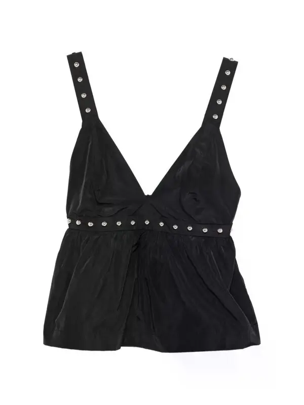 Liu Jo Stud-embellished V-neck Top