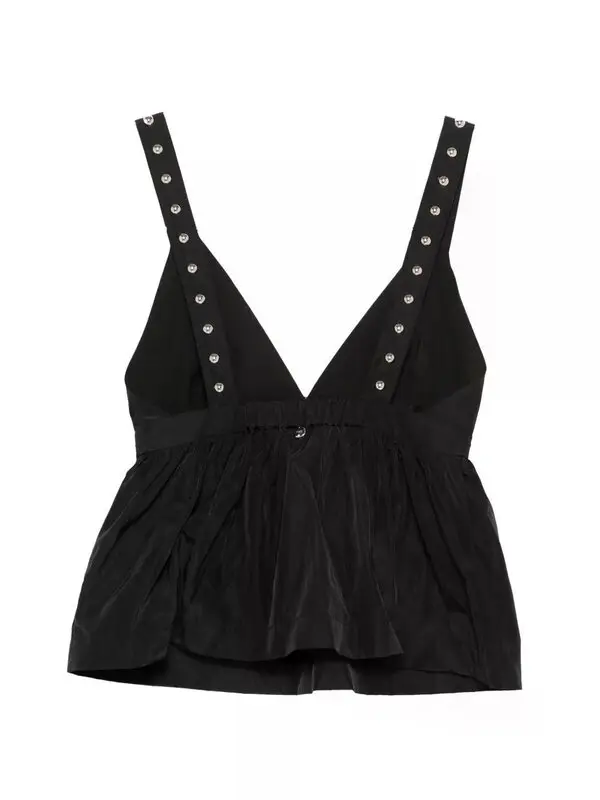 Liu Jo Stud-embellished V-neck Top