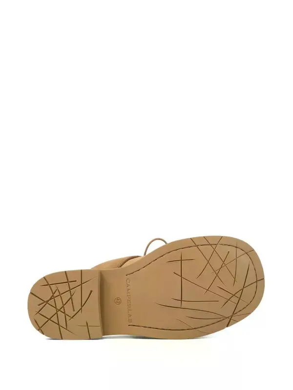 Camper Buckle Suede Mules