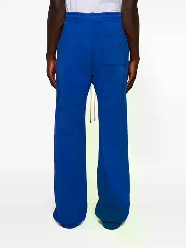 Rhude Fleece Drawstring Track Pants - Blue