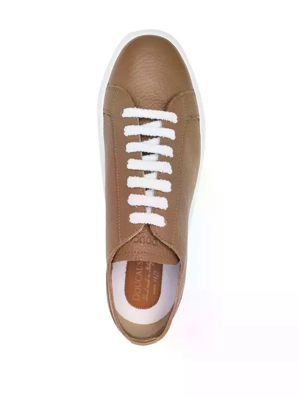DOUCAL'S Low-top Leather Sneakers - Brown