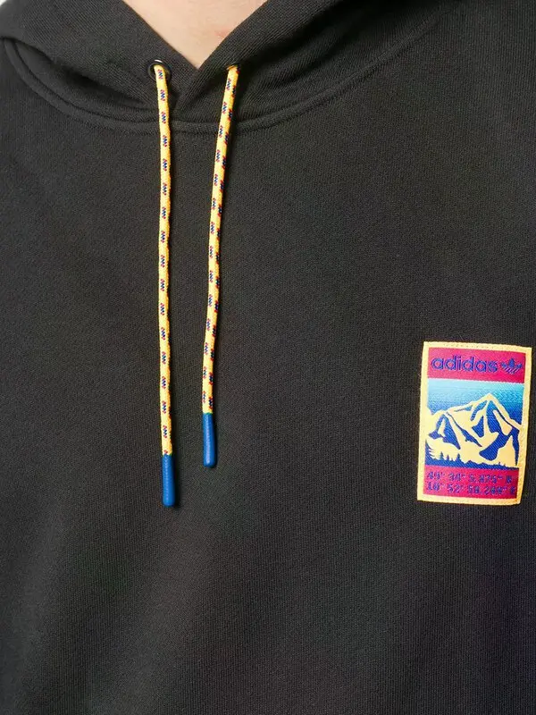 Adidas Logo Patch Drawstring Hoodie