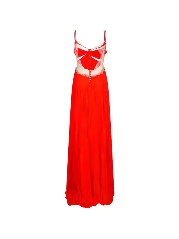 Blumarine Lace Pleated Dress