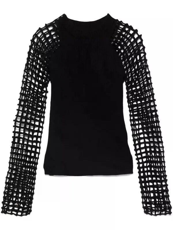ISA BOULDER Spider-net Long-sleeve Sweater
