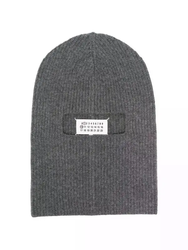 MAISON MARGIELA Label Beanie - Grey