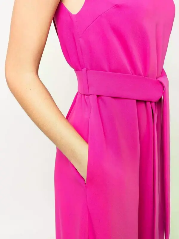 P.a.r.o.s.h Sleeveless V-neck Dress With Tie Waist