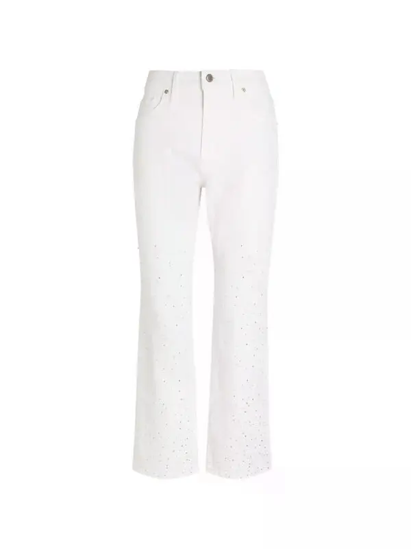 Good American Good Icon Pearl-embellished Bootcut Jeans