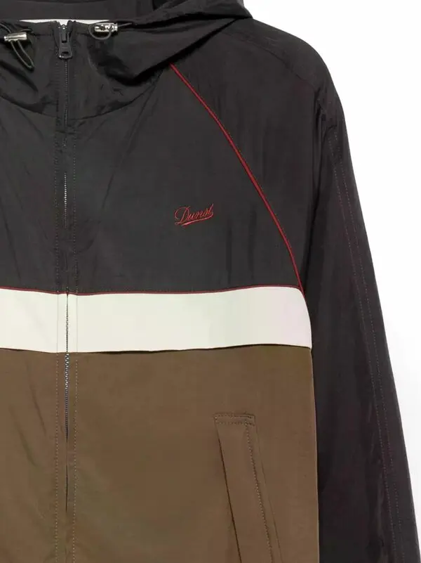 DUNST Hooded Colour-block Windbreaker
