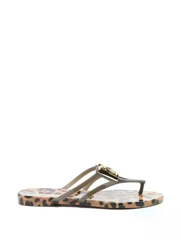 Dolce & Gabbana Logo Flip-flops - Grey