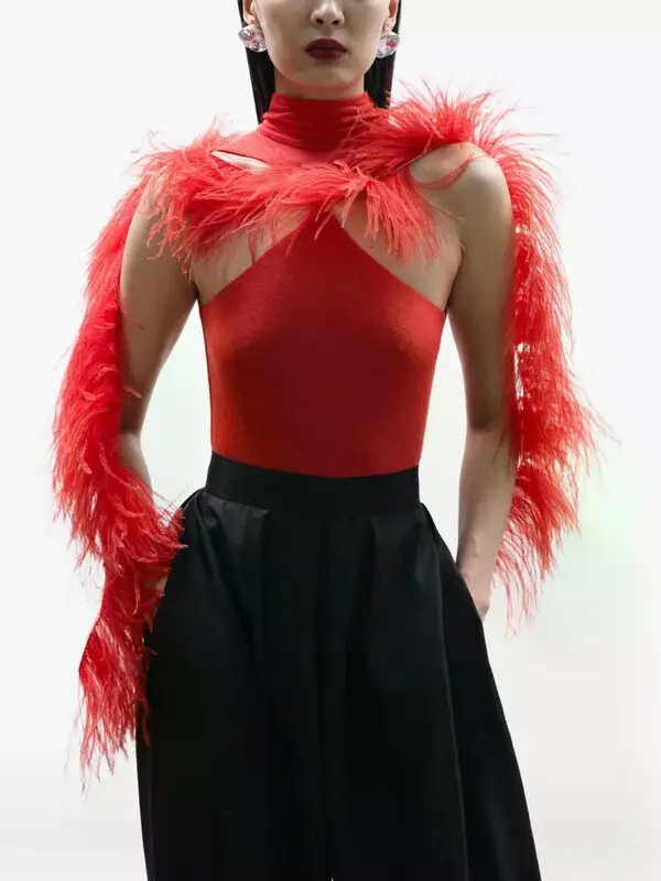 MANURI Dolly Bodysuit - Red