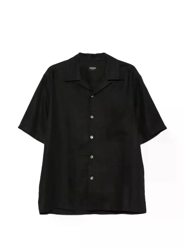 Zegna Chest-pocket Shirt - Black