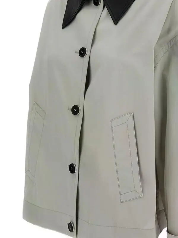 DURAZZI MILANO Button-up Cotton Jacket - Neutrals