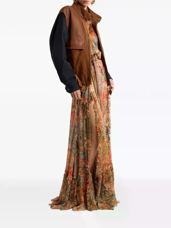 Etro Paisley Print Silk Maxi Skirt