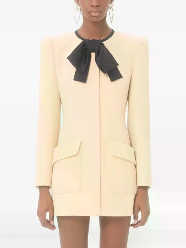 Valentino Garavani Wool Crepe Caban - Neutrals