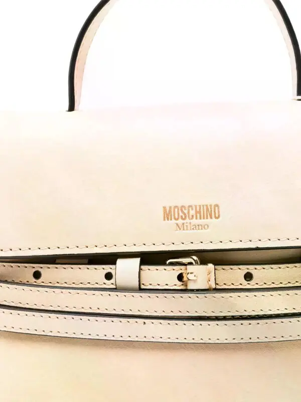Moschino Tie Me Small Tote Bag - Neutrals