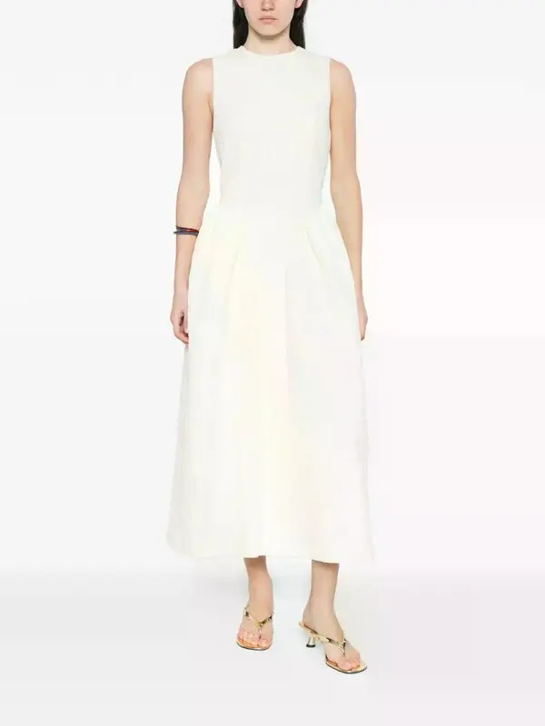 ROTATE BY BIRGER CHRISTENSEN Round-neck Midi Dress