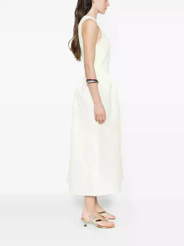 ROTATE BY BIRGER CHRISTENSEN Round-neck Midi Dress