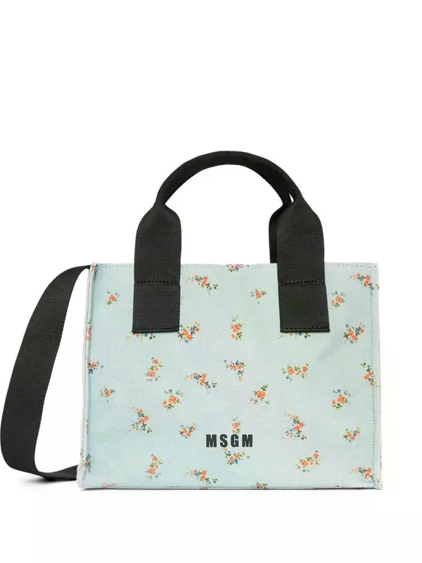 MSGM Floral-print Tote Bag