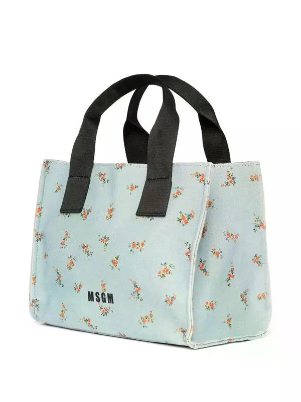 MSGM Floral-print Tote Bag