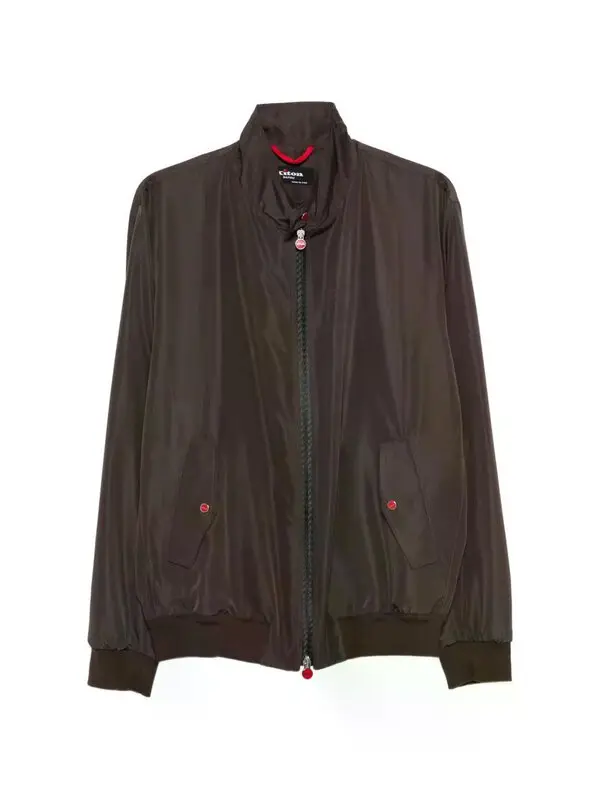 Kiton Zip-fastening Bomber Jacket - Brown
