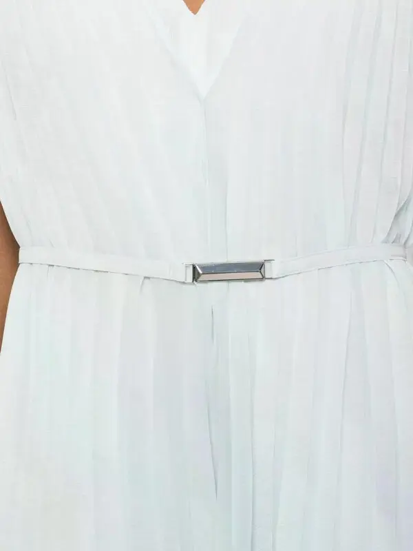 BOSS Doplisse V-neck Pleated Midi Dress