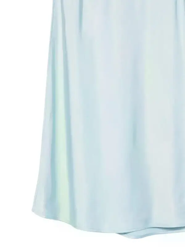 Vince Midi Skirt With Elasticated Waistband - Blue