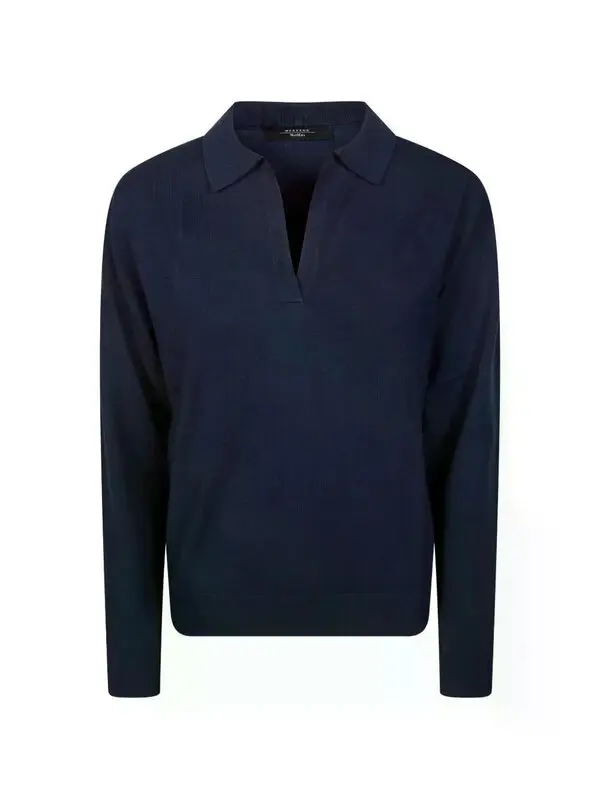 Max Mara Polo V-neck Top