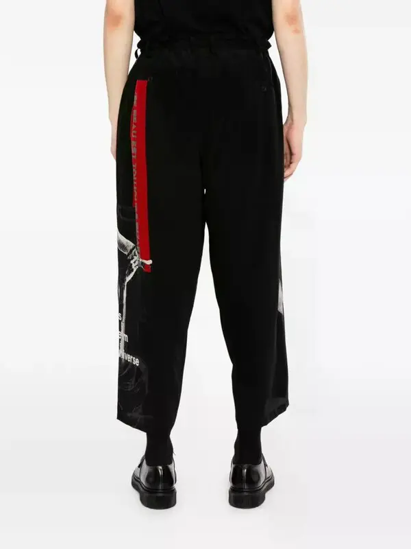 Yohji Yamamoto Graphic-print Trousers