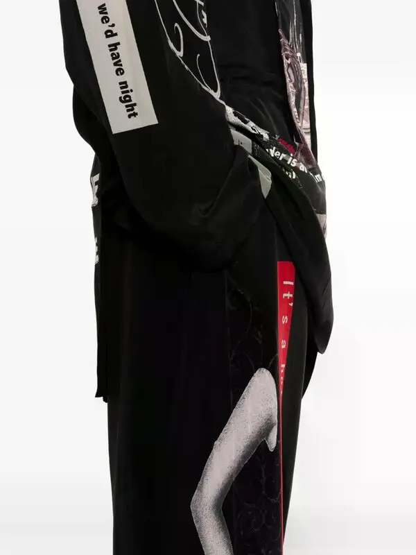 Yohji Yamamoto Graphic-print Trousers