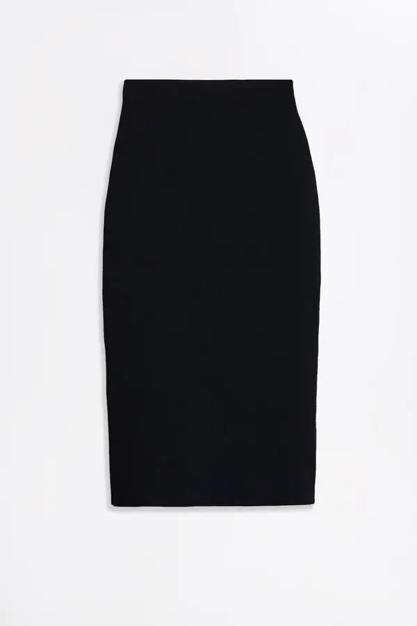Scanlan Theodore Crepe Knit Pencil Skirt - Black