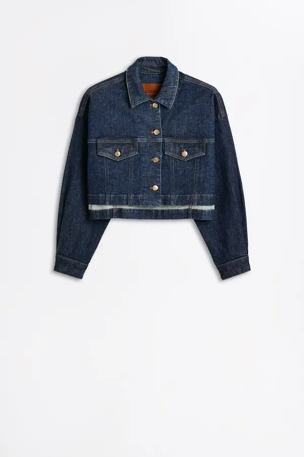 Scanlan Theodore Denim Cropped Jacket