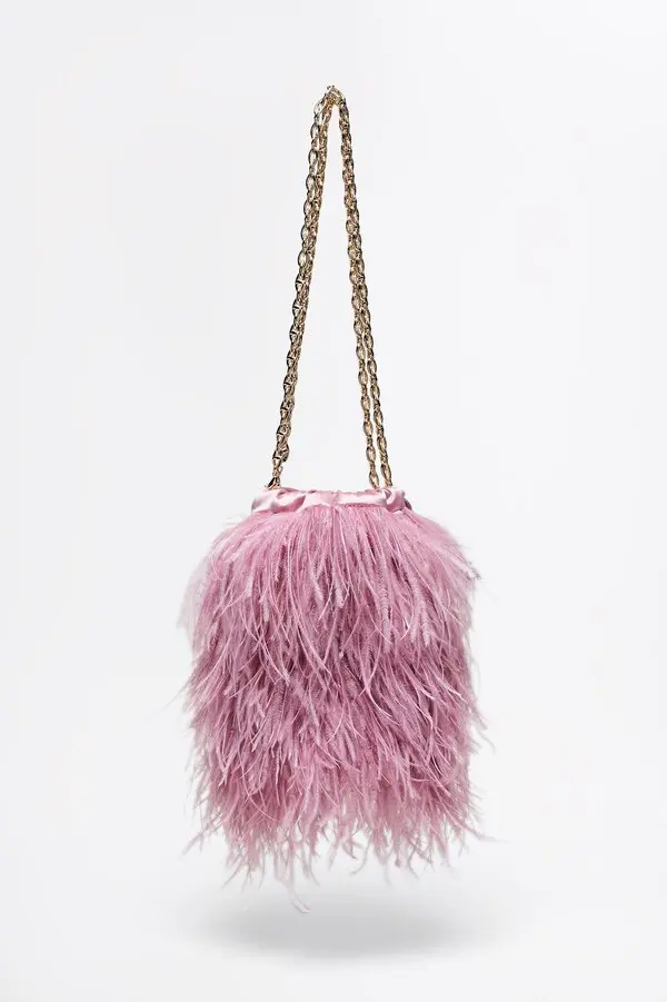 Scanlan Theodore Feather Bucket Bag - Sugar