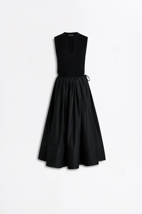 Scanlan Theodore Polished Voile Tank Dress - Black