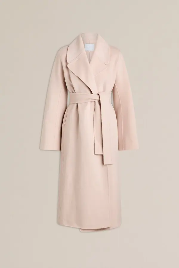 Scanlan Theodore Soft Wool Double-breasted Coat - Mink