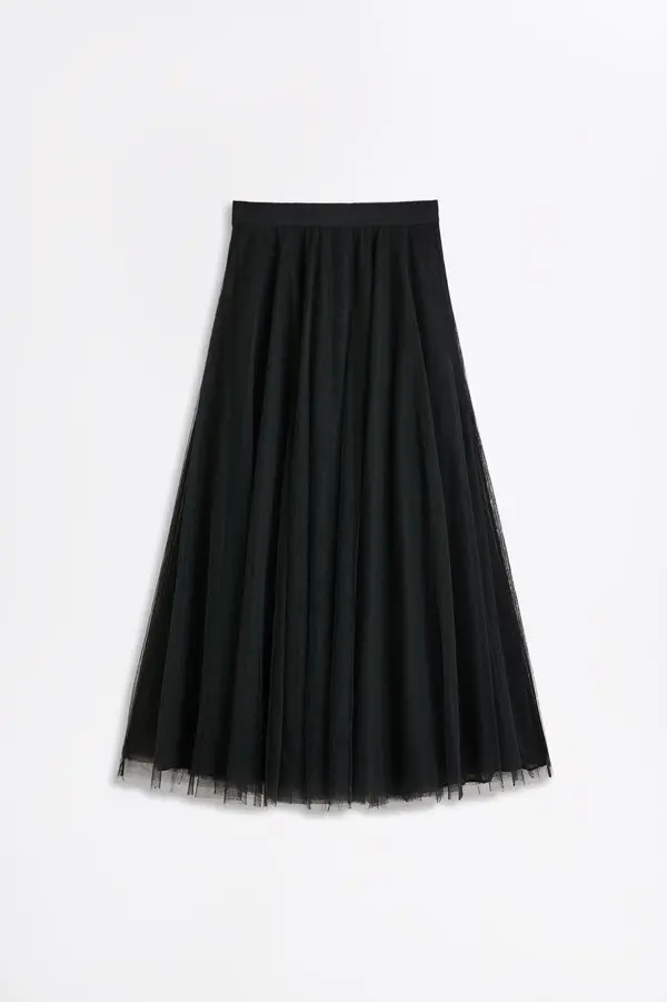 Scanlan Theodore Tulle Pleated Skirt - Black