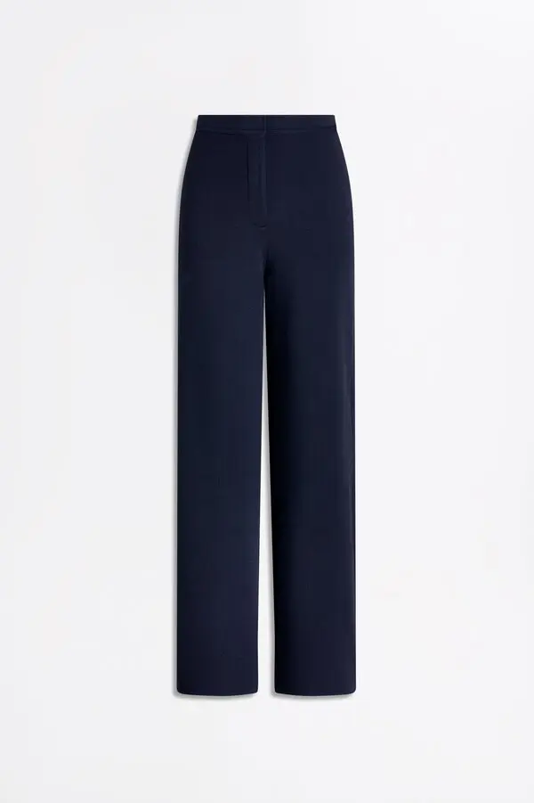 Scanlan Theodore Crepe Knit Trousers - Navy