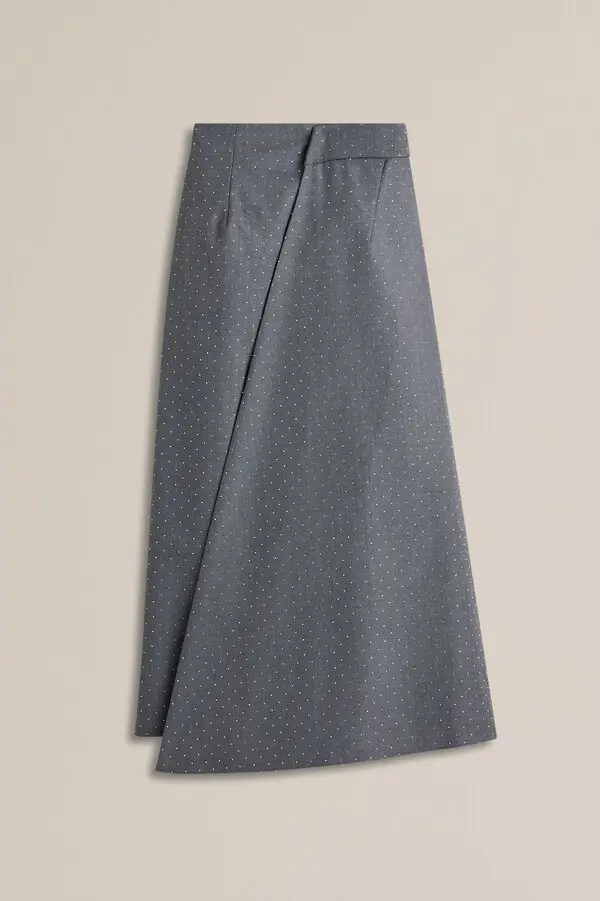Scanlan Theodore Diamante Drape Skirt