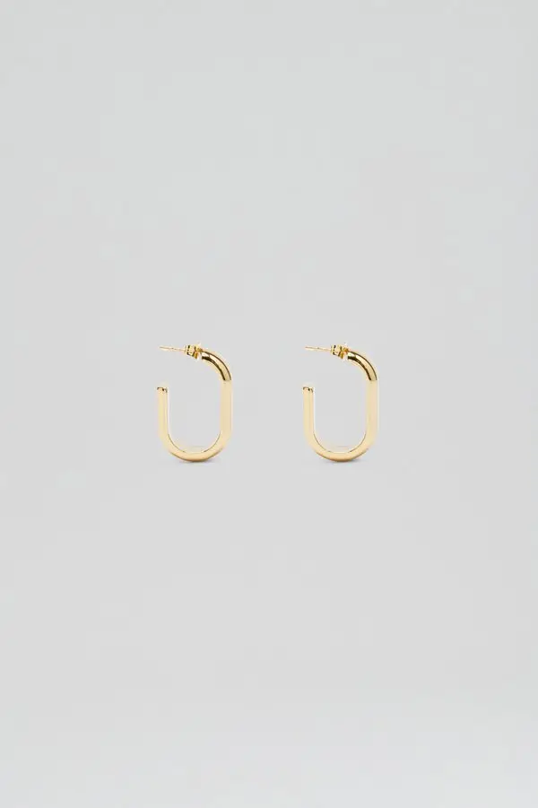 Scanlan Theodore Rolo Hoop Earrings - Light.gold