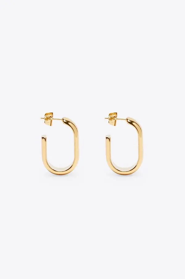 Scanlan Theodore Rolo Hoop Earrings - Light.gold