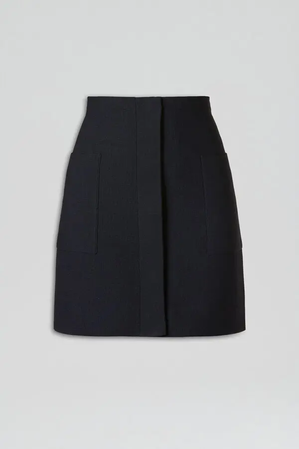 Scanlan Theodore Crepe Knit Pocket Mini Skirt