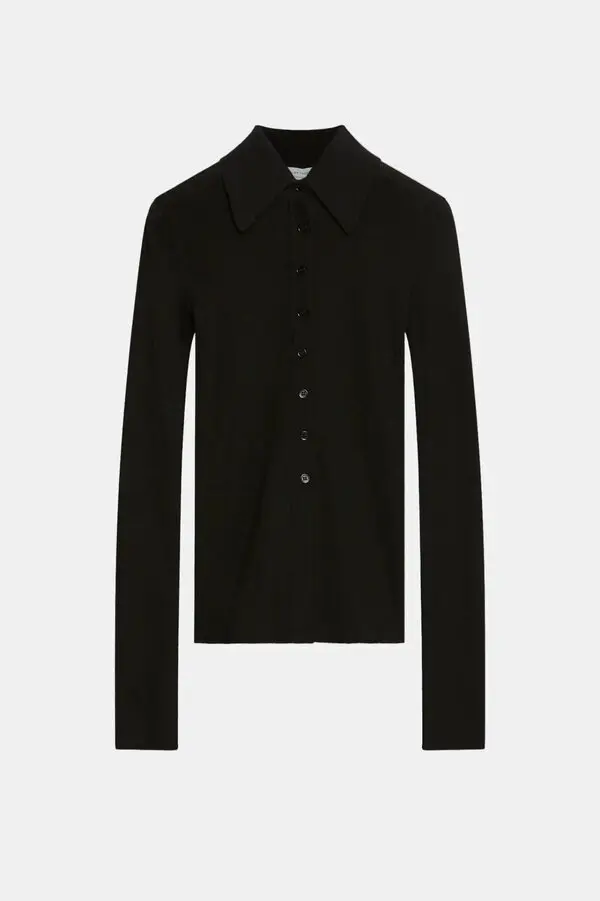 Scanlan Theodore Babywool Fine Knit Cardigan - Black