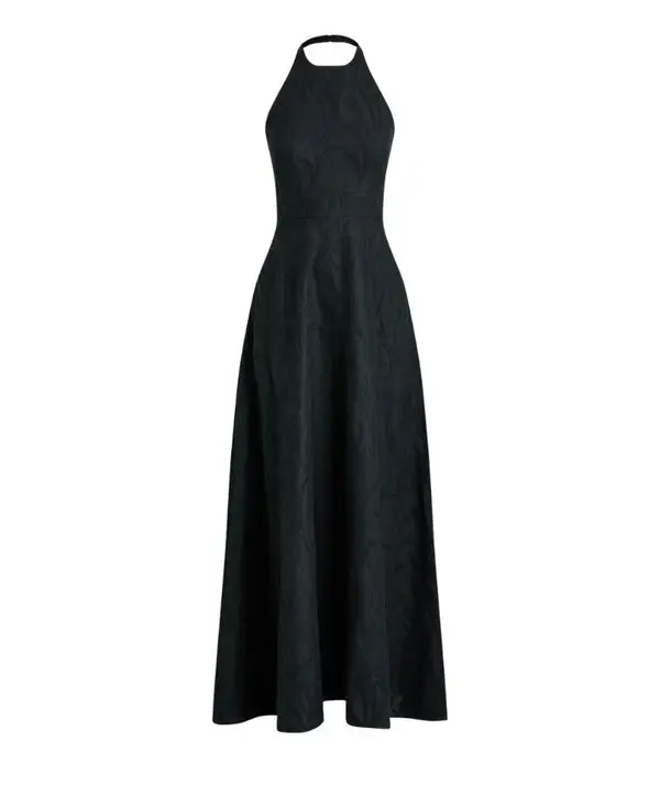 Scanlan Theodore Cornelli Halter A-line Dress - Black