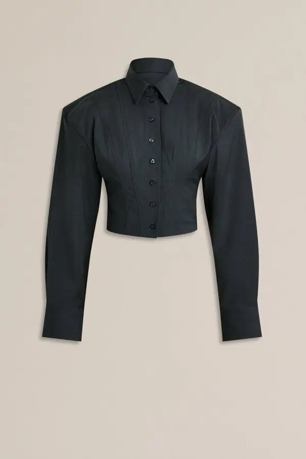 Scanlan Theodore Soft Tailored Cropped Shirt