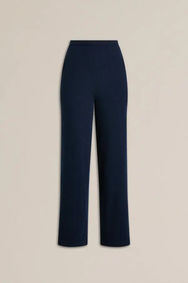 Scanlan Theodore Cashmere Straight Leg Trousers - Midnight