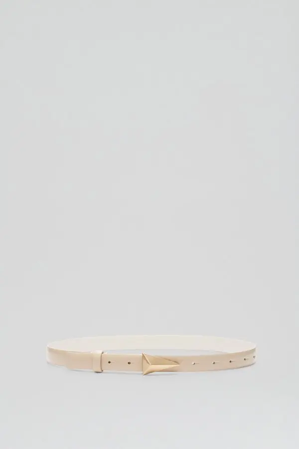 Scanlan Theodore Brushed Triangle Trim Belt - Stone