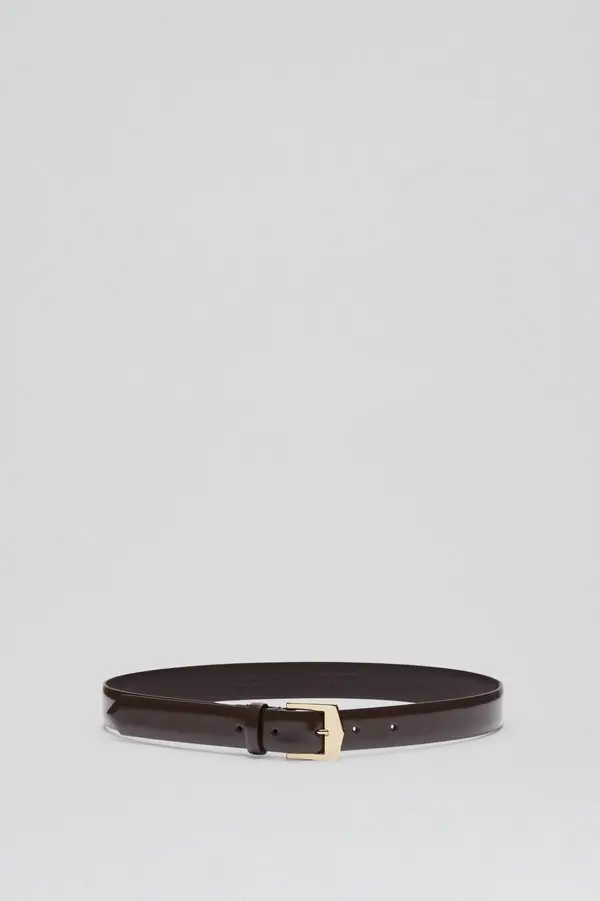 Scanlan Theodore Pointed Buckle 2.5 Belt - Dark.chocolate